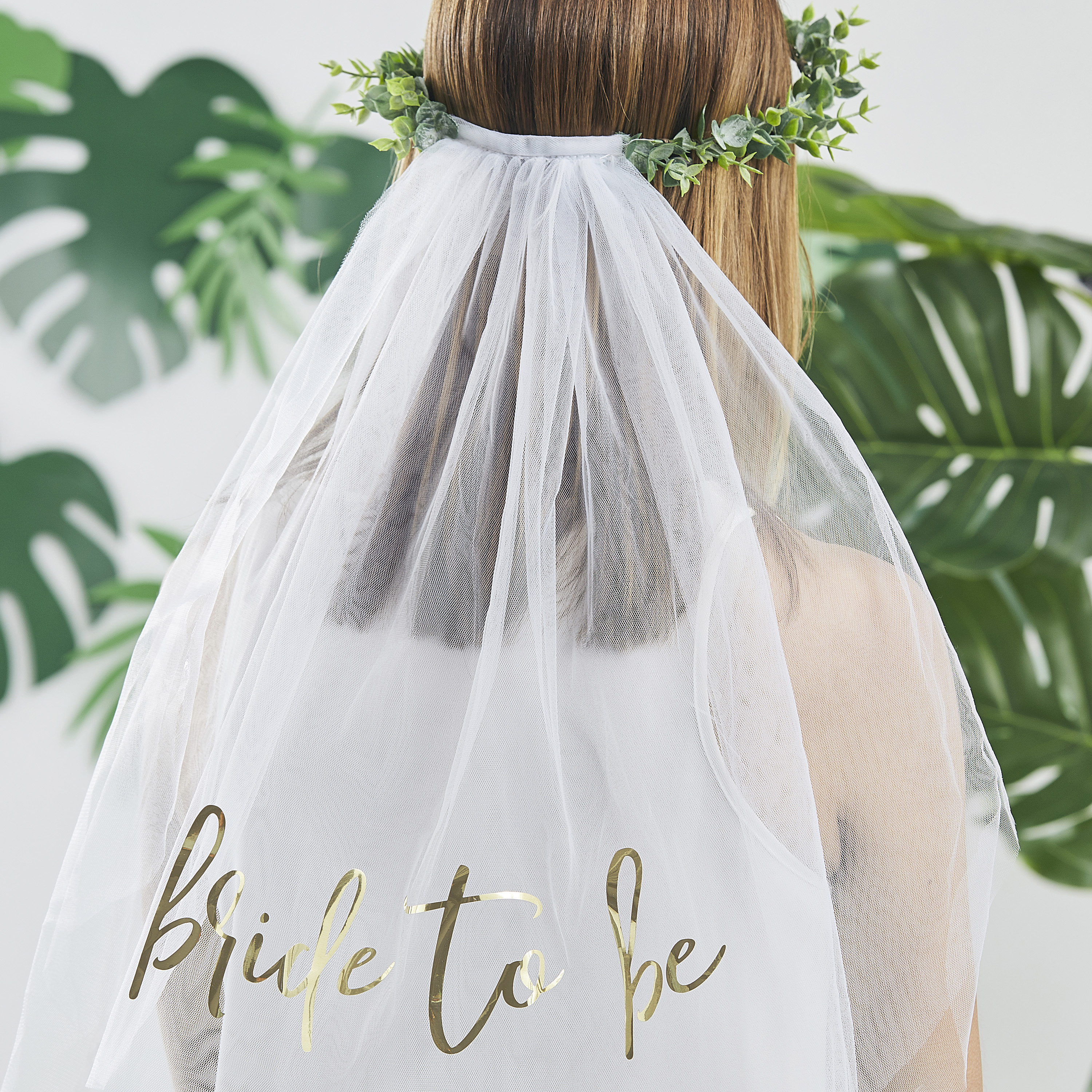 Eucalyptus Bride To Be Hen Party Veil | Ginger Ray