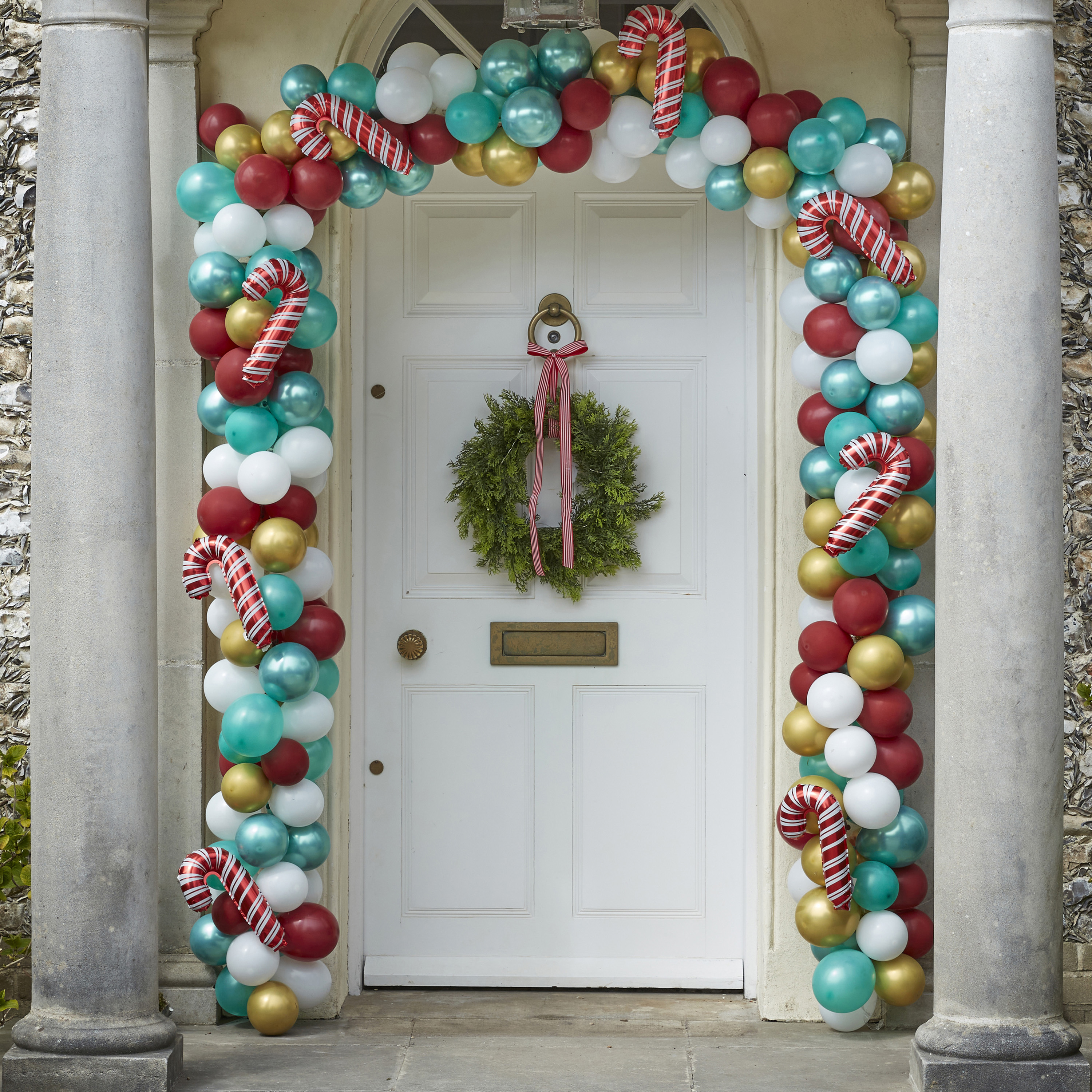 Candy Cane Balloon Arch Kit | Ginger Ray