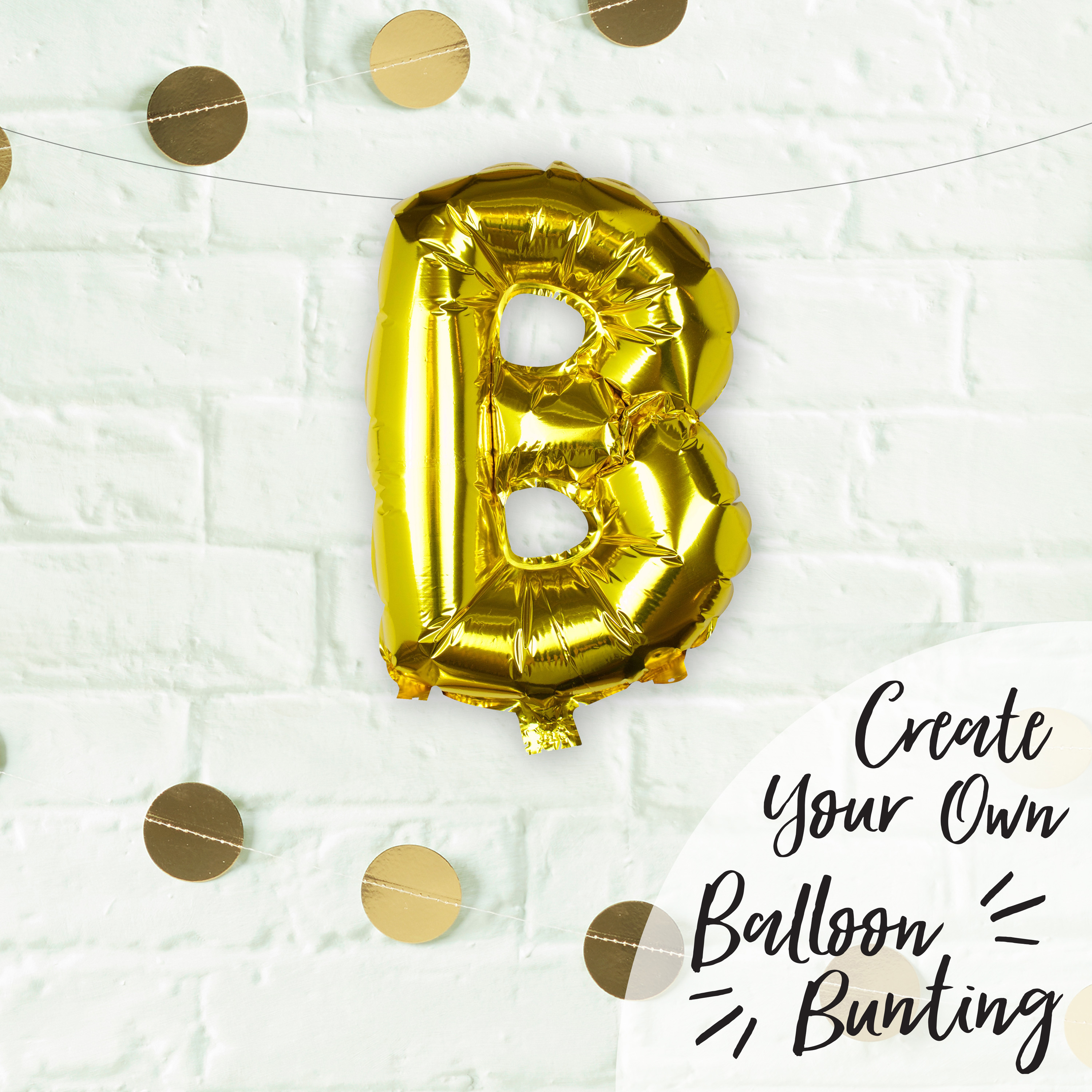 Gold Foil Letter B Balloon | Ginger Ray