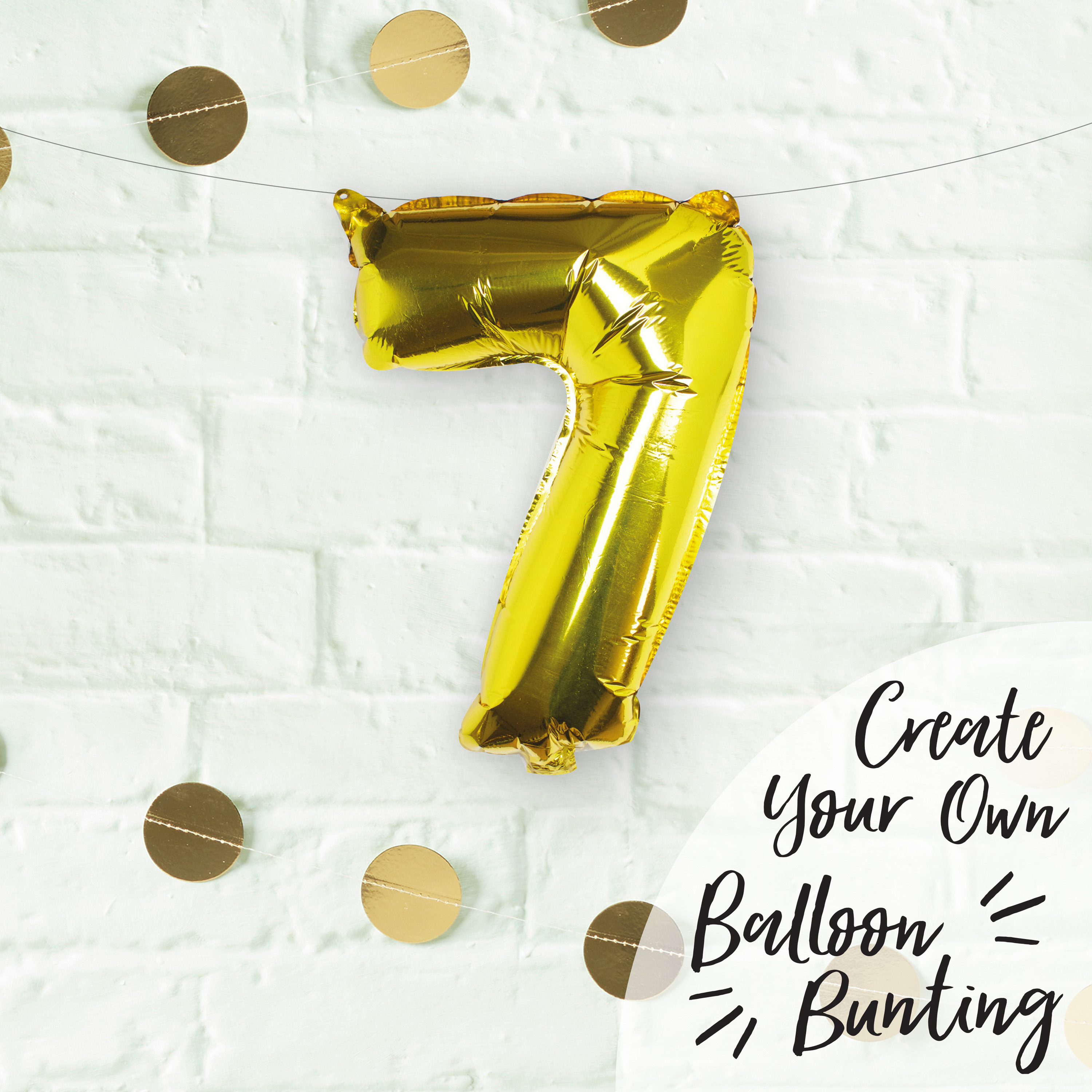 Gold Foil Number 7 Balloon | Ginger Ray