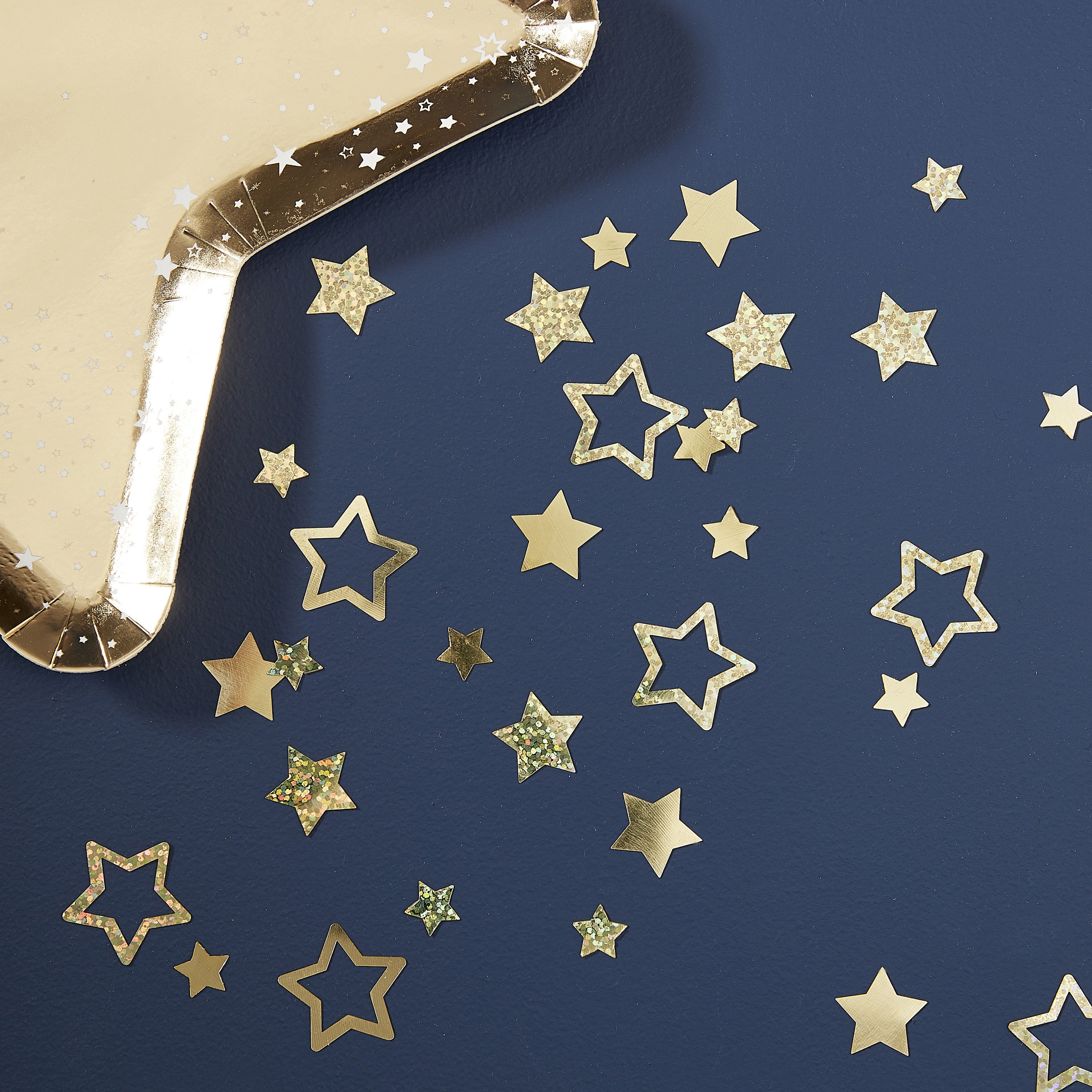 Gold Foiled Star Shaped Table Confetti | Ginger Ray