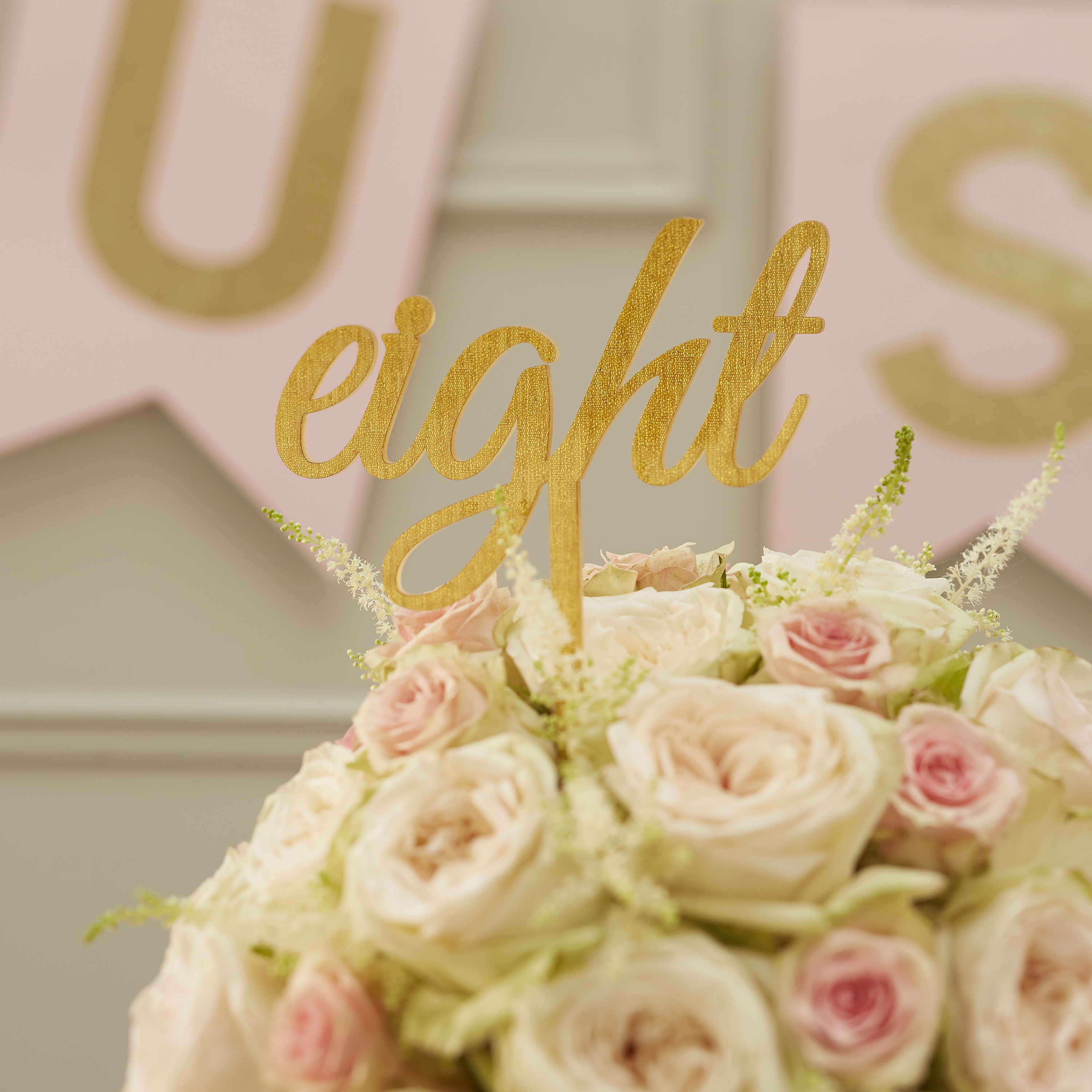 Gold Glitter Wedding Table Numbers 1-12 | Ginger Ray