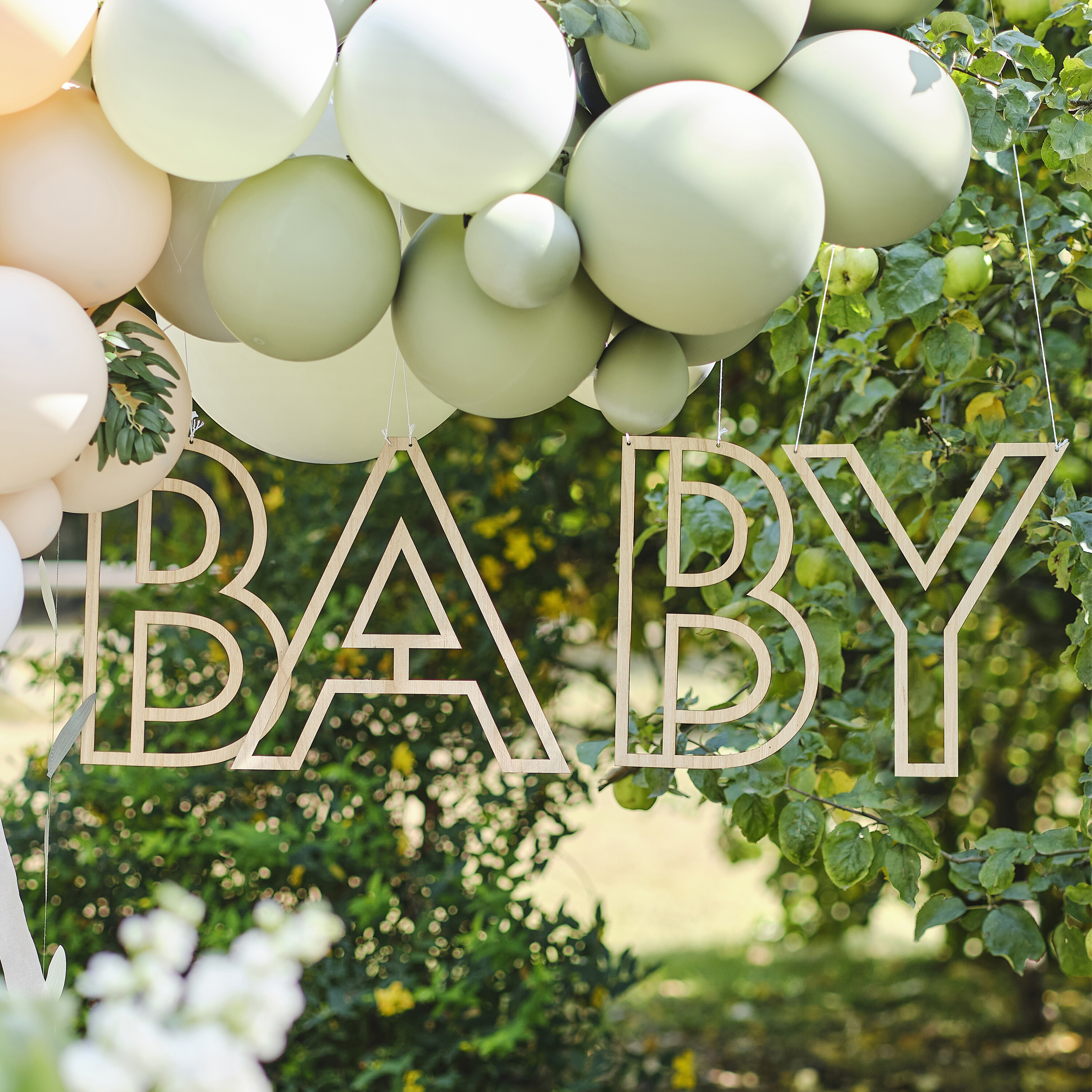 Wooden Baby Hanging Decoration | Ginger Ray