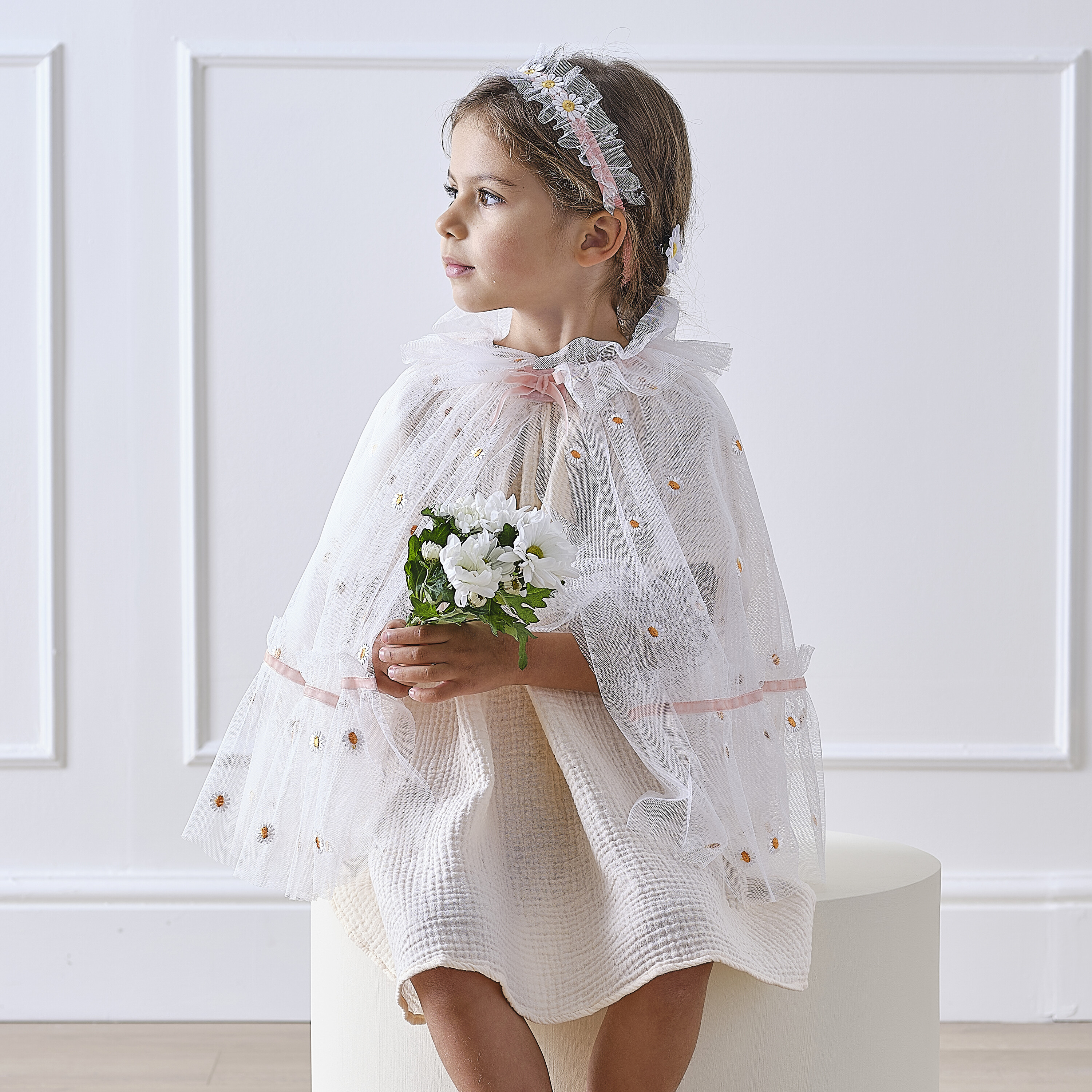 White and Pink Daisy Flower Costume The Little Rays Kids Dress Up ...