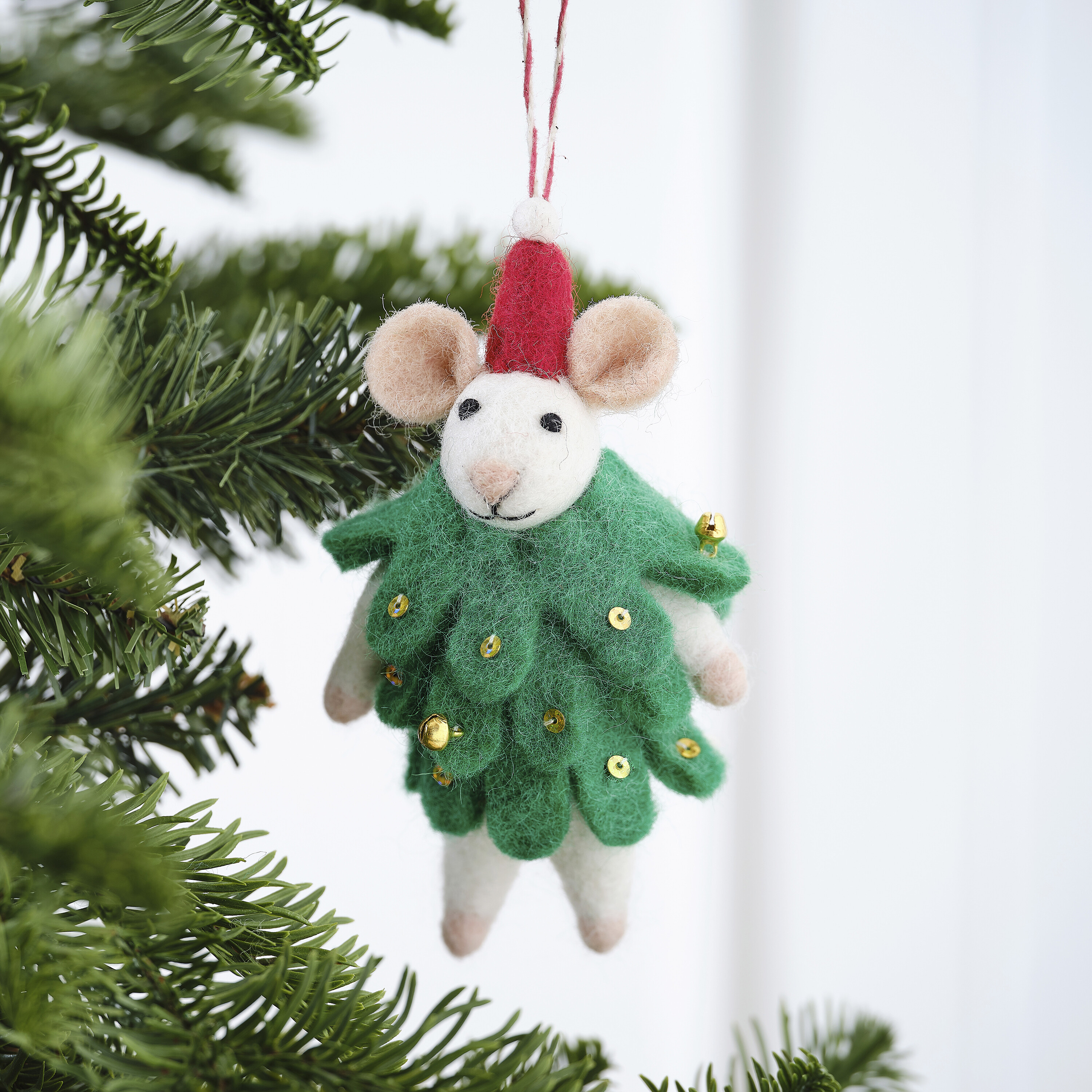 Felt Mouse Christmas Tree Decoration | Ginger Ray