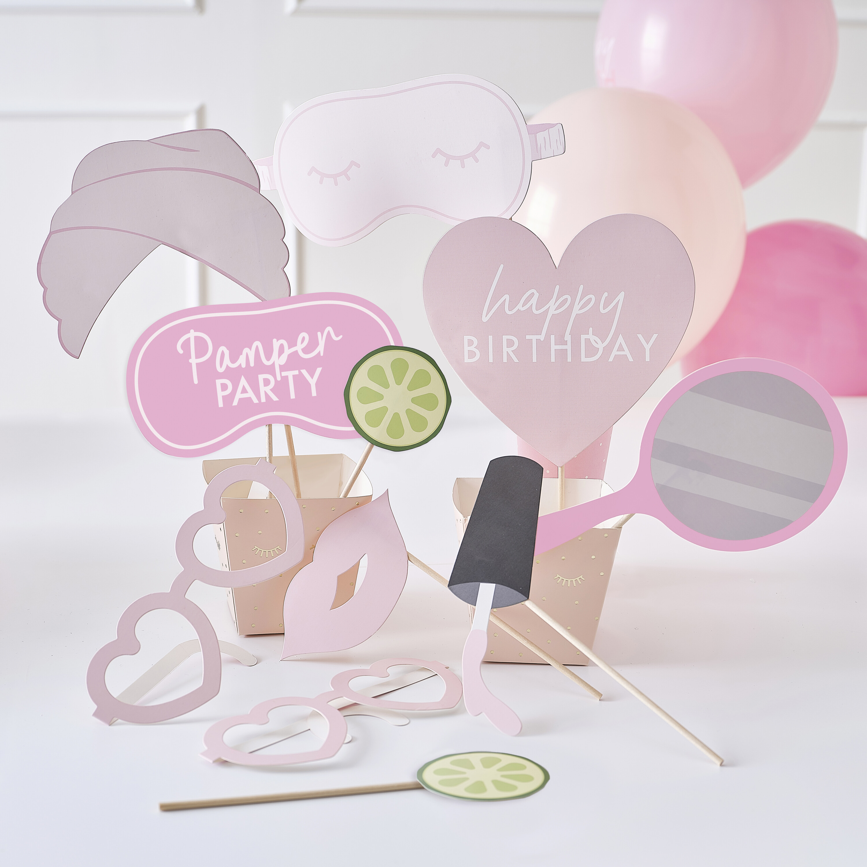 Pamper Party Photo Booth Props | Ginger Ray