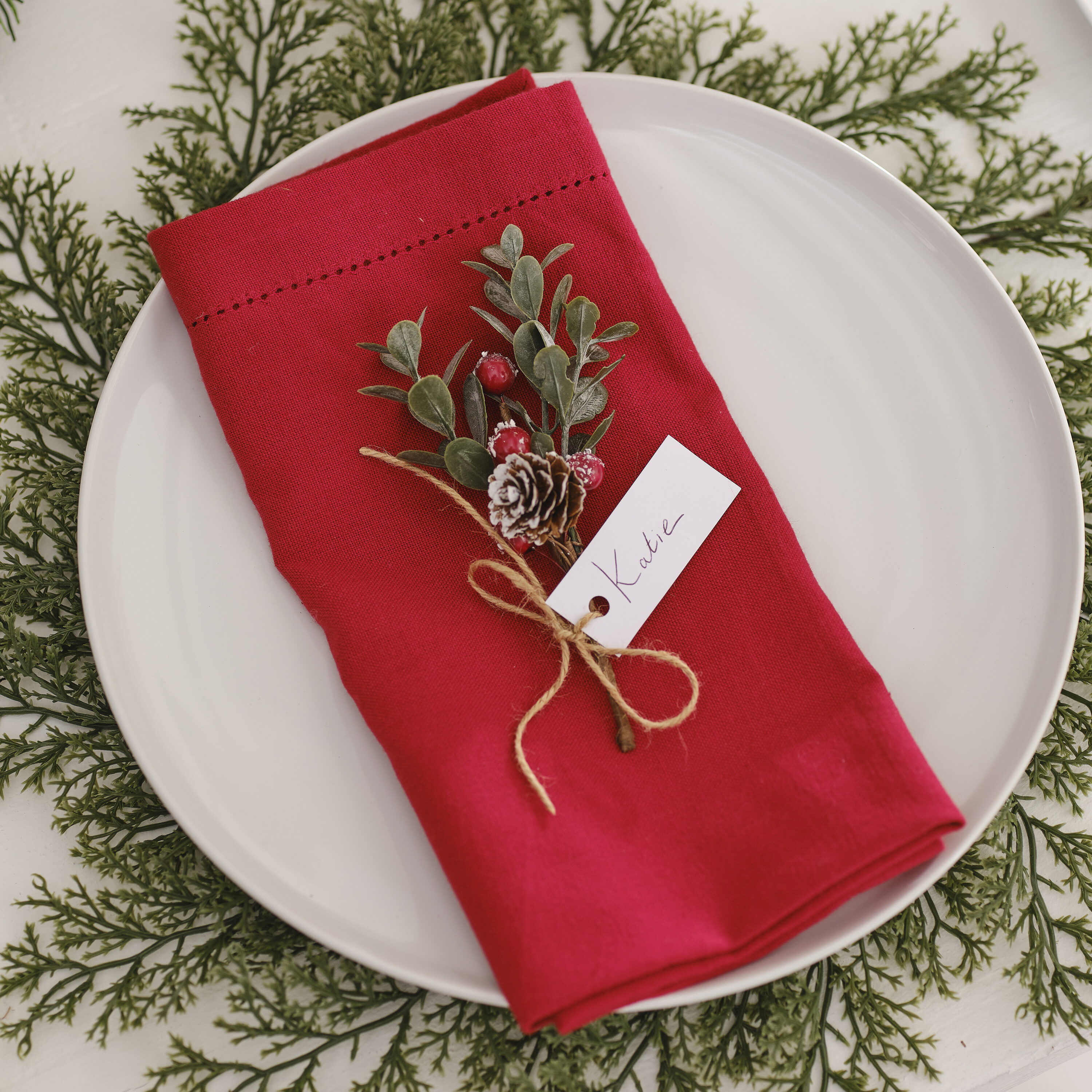 Red Berry Sprig Place Card Holders | Ginger Ray