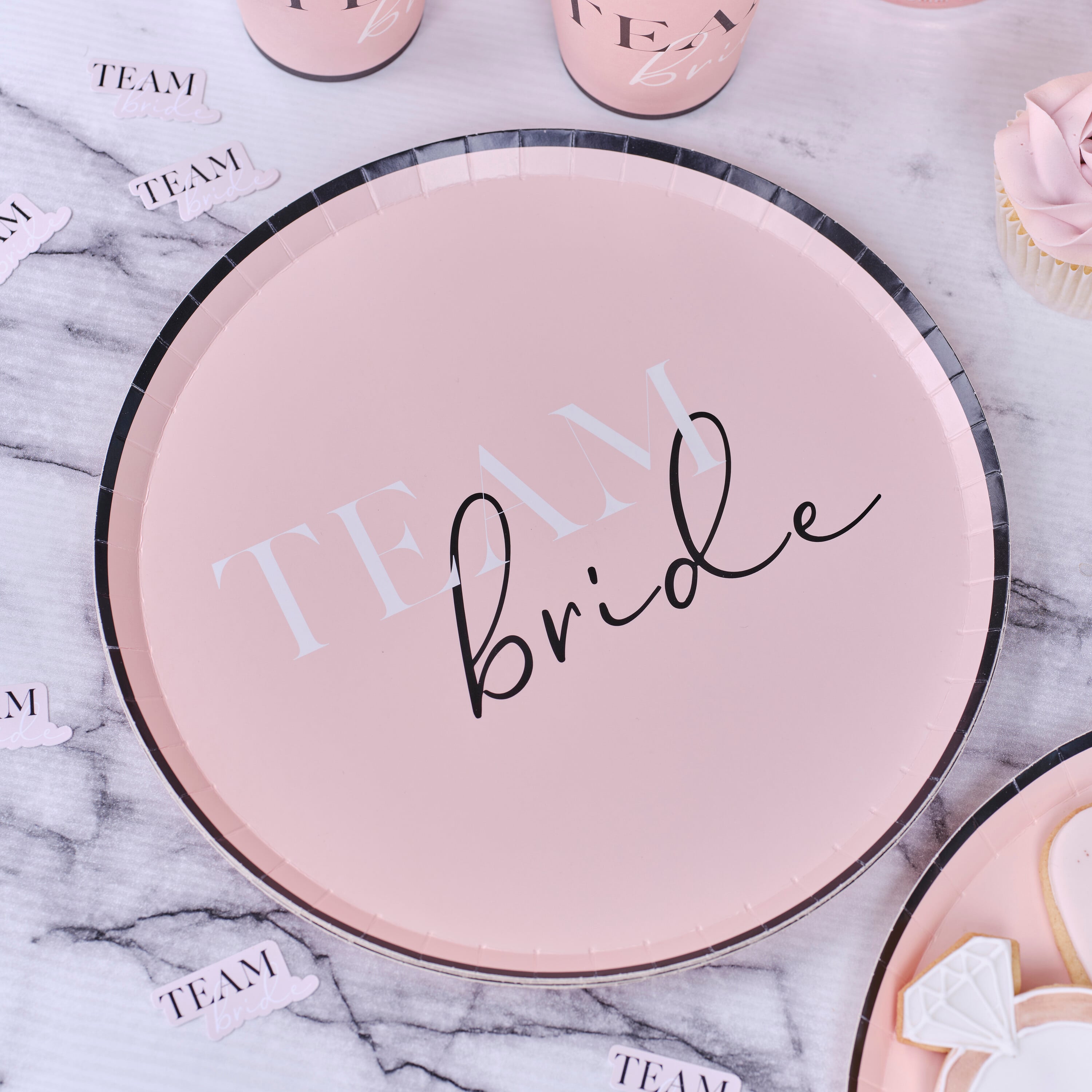 Team Bride Bachelorette Party Paper Plates | Ginger Ray
