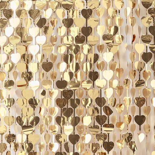 gold heart backdrop