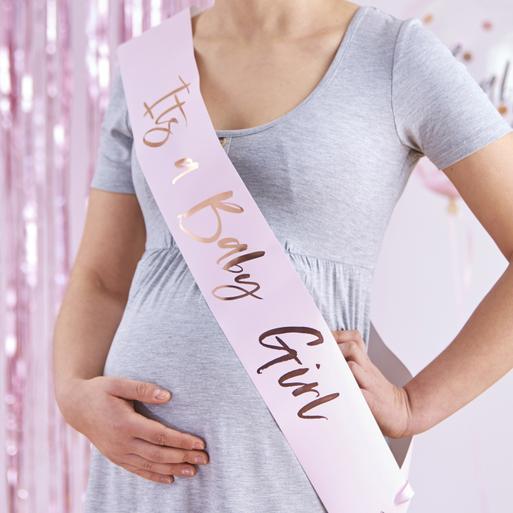 Baby shower sash store