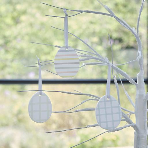 white easter egg tree