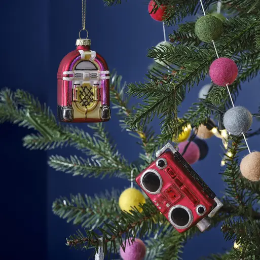 retro tree decorations